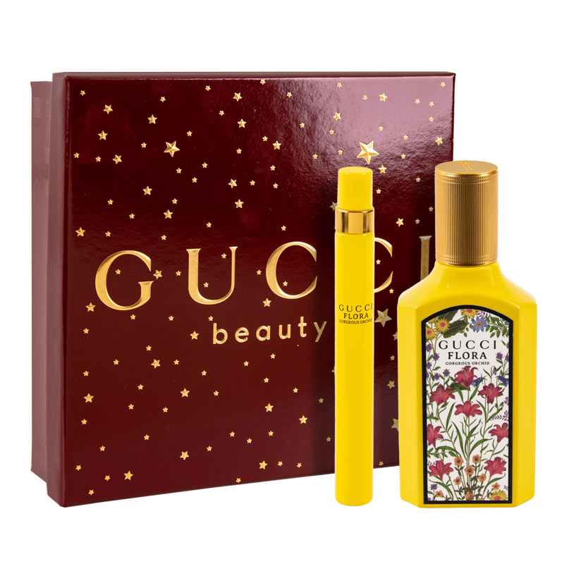 Gucci Flora Gorgeous Orchid Set: EdP 50 ml + Pen 10 ml | ExcaliburShop